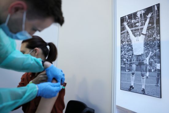 Covid19 Vaccination Point Legia Stadium Warsaw Editorial Stock Photo ...