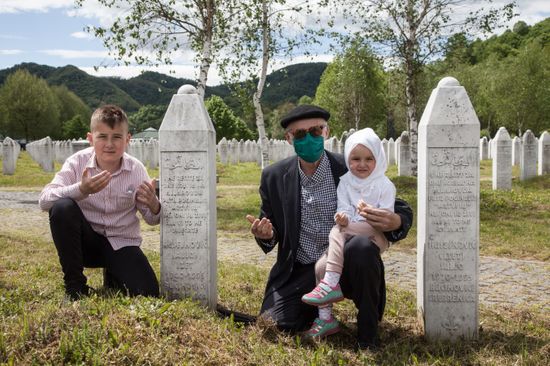 Bosnian Muslim Man Wearing Face Masks Editorial Stock Photo - Stock ...