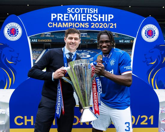 Rangers Manager Steven Gerrard Calvin Bassey Editorial Stock Photo ...