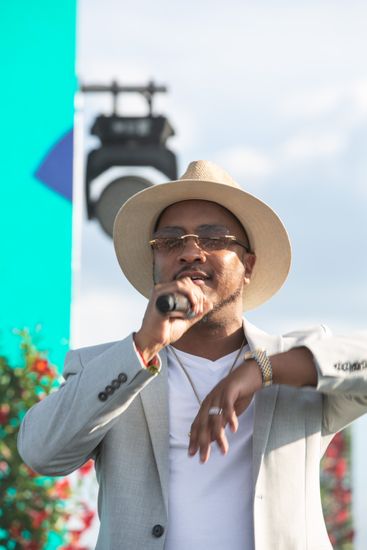 Dj Quicksilva On Stage Performing During Editorial Stock Photo - Stock ...