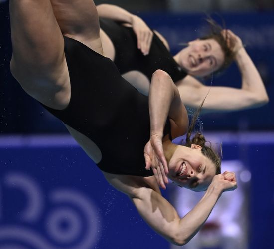 Grace Reid Katherine Torrence Britain Compete Editorial Stock Photo ...