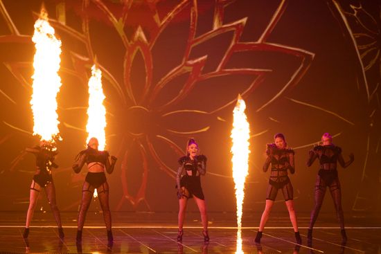 Samira Efendi Azerbaijan Performs Live During Editorial Stock Photo ...