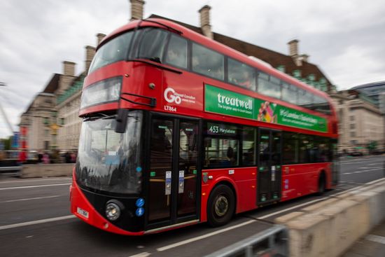 London United Bus Seen Westminster Bridge Editorial Stock Photo - Stock ...