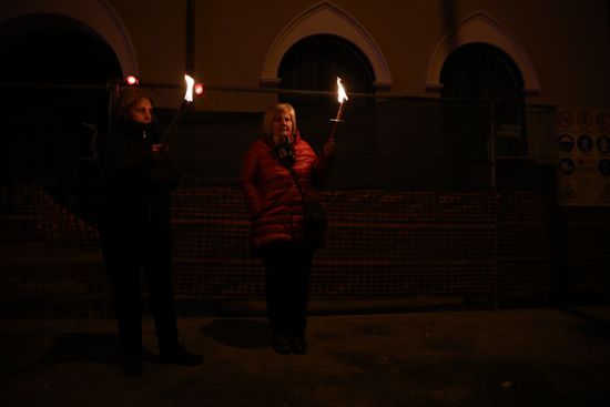 People Partecipate Candle Rally Laquila On Editorial Stock Photo ...