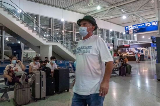 Passengers Seen Obligatory Face Masks Main Editorial Stock Photo ...