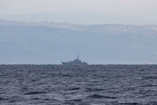 Frontex Vessel Seen Patrolling Sea Borders Editorial Stock Photo ...