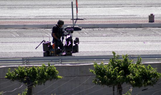 Robot Inspects Scene Where Israeli Troops Editorial Stock Photo - Stock ...