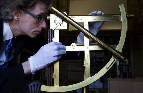 Librarian Keith Moore Astronomical Quadrant Editorial Stock Photo ...