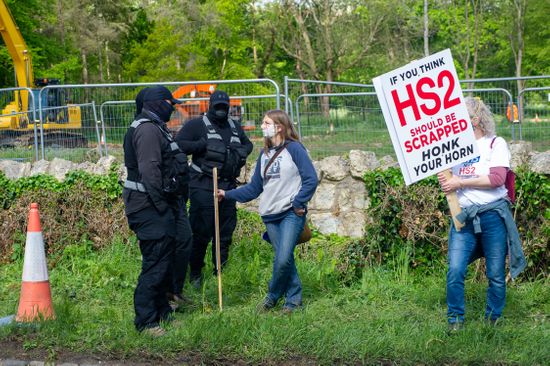 Local Residents Stop Hs2 Campaigners Were Editorial Stock Photo - Stock ...