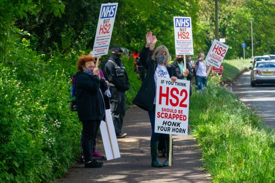 Local Residents Stop Hs2 Campaigners Were Editorial Stock Photo - Stock ...