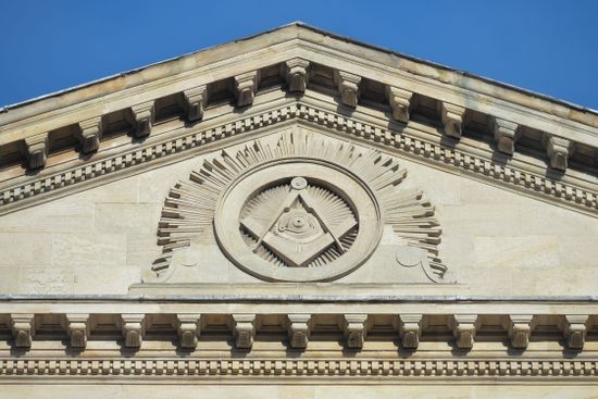 Masonic Square Compasses Eye Providence On Editorial Stock Photo ...