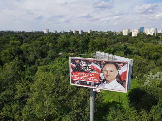 Billboard Advertising Presidential Campaing Incumber Candidate ...
