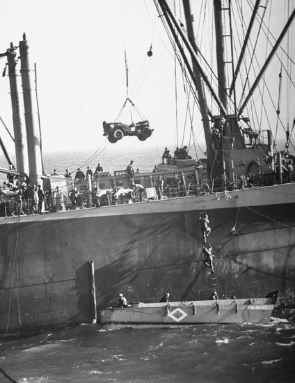 Soldiers Climbing On Rope Ladder Ship Editorial Stock Photo - Stock ...
