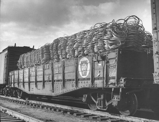 Freight Train Carrying Loads Santa Fe Editorial Stock Photo - Stock ...