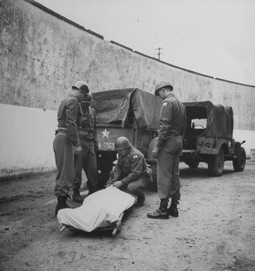 Soldiers Checking Dead Body During Civilians Editorial Stock Photo ...