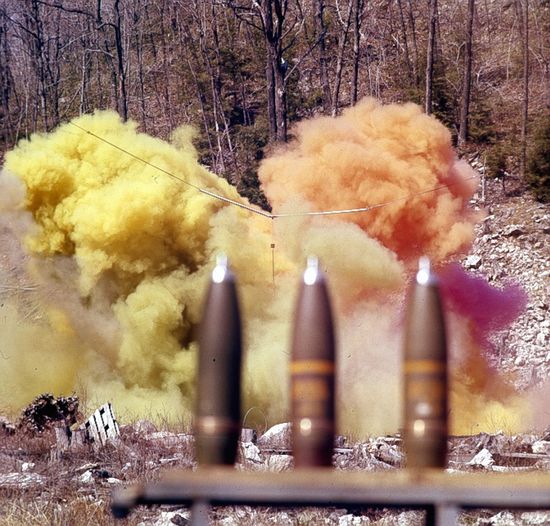 Smoke Coming Out Mi 105h Shells Editorial Stock Photo - Stock Image ...