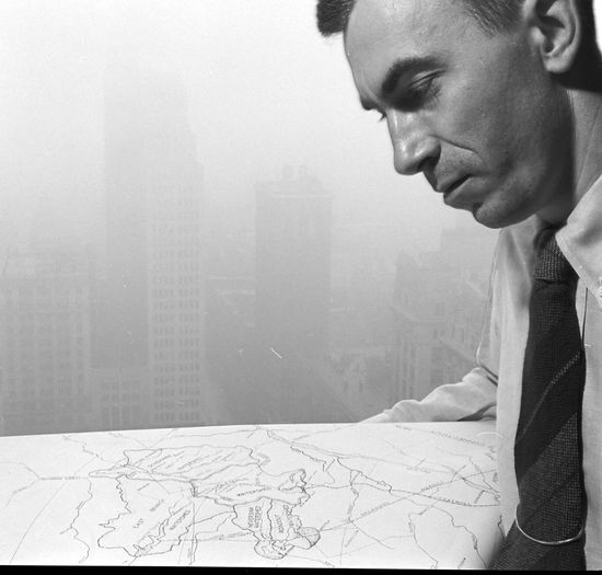 Doctor Wallace Howell Looking Map During Editorial Stock Photo - Stock ...