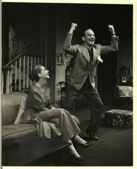 Polly Rowles Melvyn Douglas Broadway Comedy Editorial Stock Photo ...