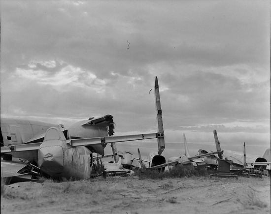 Damaged Aircraft Pyote Air Force Base Editorial Stock Photo - Stock ...