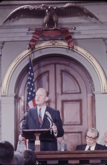 Gerald Ford Speaking State Union Address Editorial Stock Photo - Stock ...