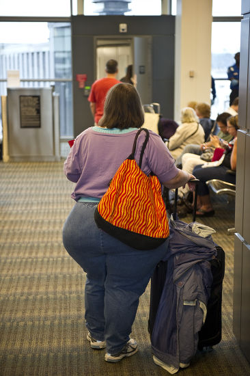 Overweight Passengerwait Security Size Passengers Issue Editorial Stock ...