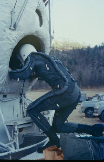 Man Entering Project Strato Lab Stratospheric Editorial Stock Photo ...