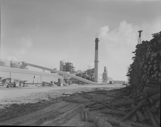 Exterior View Paper Mill Factory Evadale Editorial Stock Photo - Stock ...