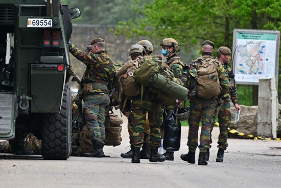 Operation Belgian Police Special Task Belgium - Foto de stock de ...
