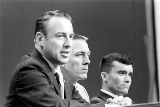 Astronauts Jim Lovell L Jack Swigert Editorial Stock Photo - Stock ...