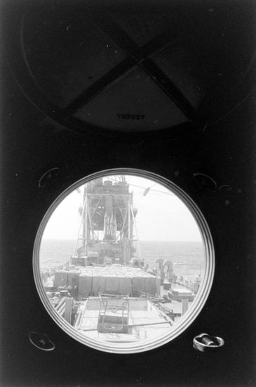 View Offshore Oil Rig Through Window Editorial Stock Photo - Stock ...