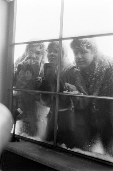 People Standing Outside Window During Elvis Editorial Stock Photo ...