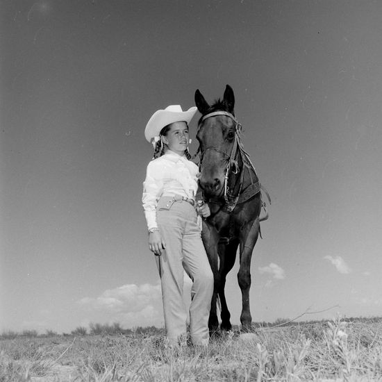 Member All Girl Rodeo Holding Horse Editorial Stock Photo - Stock Image ...