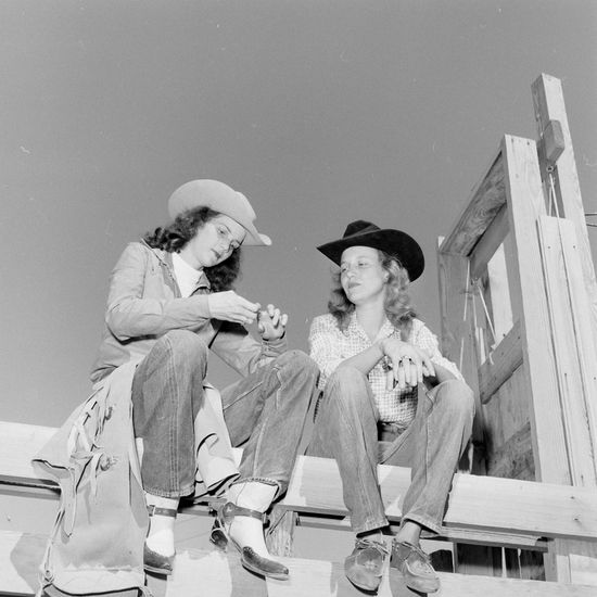 Members All Girl Rodeo Sitting On Editorial Stock Photo - Stock Image ...