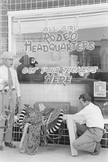 Men Gathering Outside All Girl Rodeo Editorial Stock Photo - Stock ...