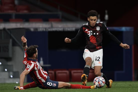 Jamal Musiala Bayern Saul Niguez Atletico Editorial Stock Photo - Stock ...