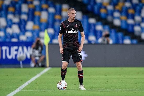 Andrea Conti Ac Milan During Serie Editorial Stock Photo - Stock Image ...