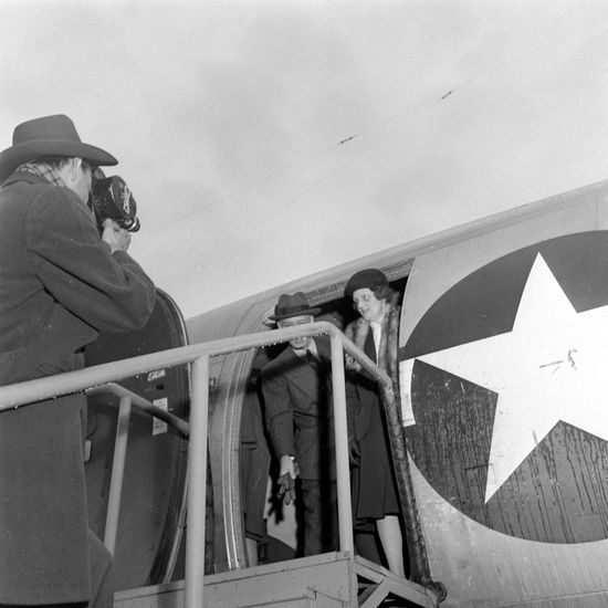 Lieutenant General Walter Bedell Smith Leaving Editorial Stock Photo ...