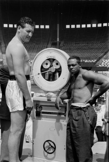 James Parker Archie Moore Boxing Weighin Editorial Stock Photo - Stock ...
