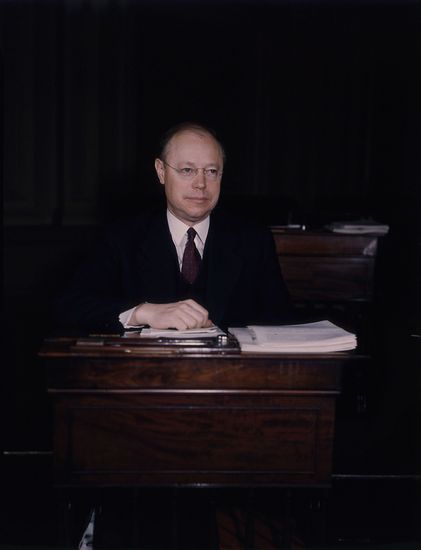 Politician Robert Alphonso Taft Sitting On Editorial Stock Photo ...