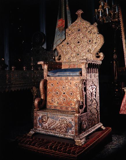 Exhibition Naderi Throne Golestan Palace Tehran Editorial Stock Photo ...