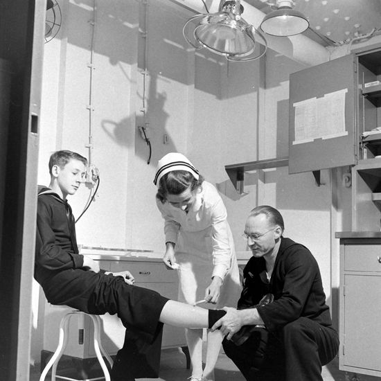 Sailor Getting Checkup Aboard Uss Refuge Editorial Stock Photo - Stock ...