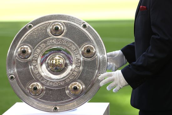 Bundesliga Meisterschale Trophy Placed On Plinth Editorial Stock Photo ...