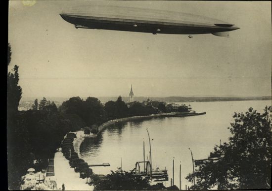 Photo Zeppelin Flying Germany 1910 Editorial Stock Photo - Stock Image ...
