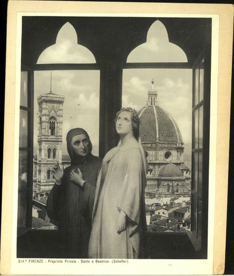 Portrait Poets Dante Alighieri Beatrice Portinari Editorial Stock Photo ...