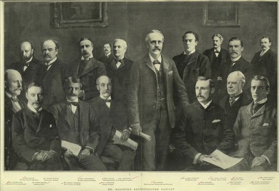 Portrait Prime Minister Arthur Balfour Standing Editorial Stock Photo ...