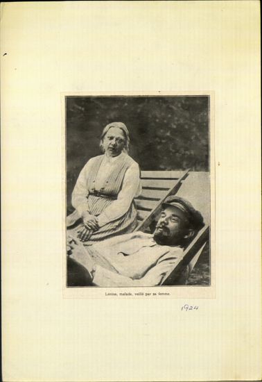 Vladimir Lenin His Wife Nadezhda Krupskaya Editorial Stock Photo ...