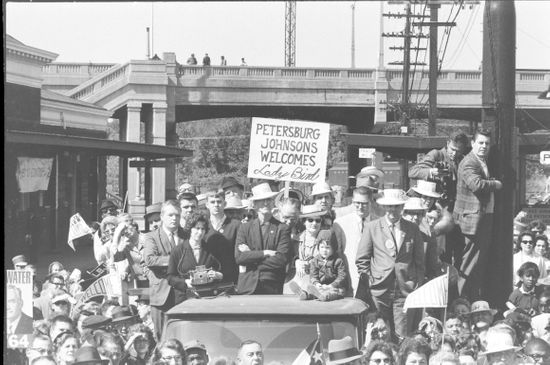Crowd Lady Bird Special Whistlestop Tour Editorial Stock Photo - Stock ...