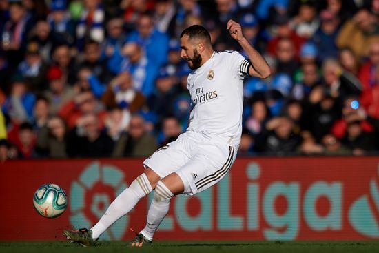 Karim Benzema Real Madrid Shooting Goal Editorial Stock Photo - Stock ...