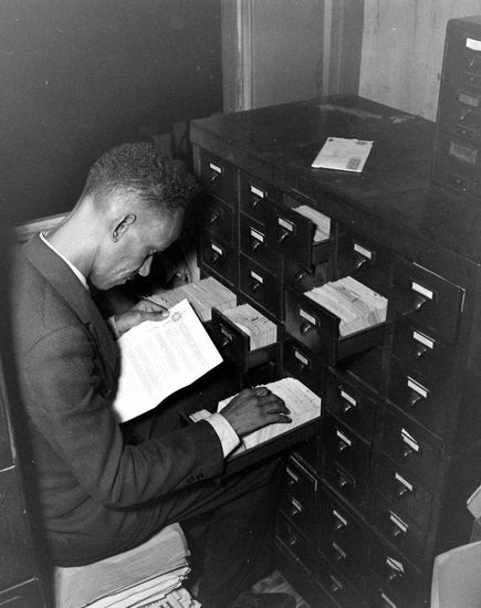 Lightfoot Solomon Michaux Looking Through Documents Editorial Stock ...