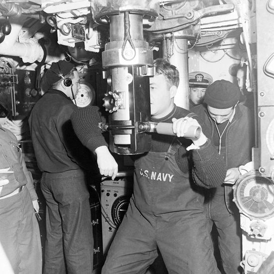 United States Navy Looking Into Periscope Editorial Stock Photo - Stock ...